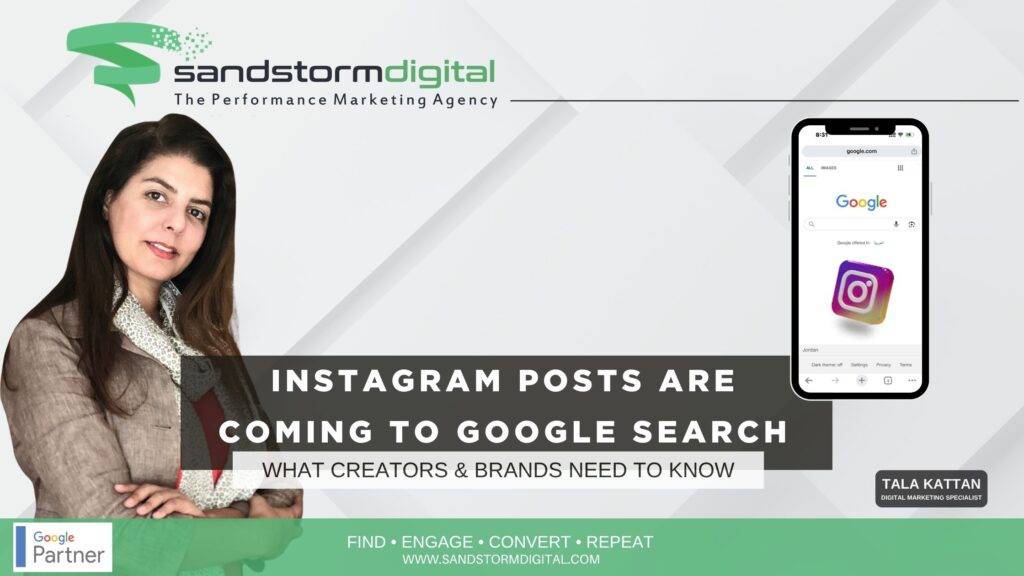 Instagram Posts Are Coming To Google Search | Sandstorm Digital